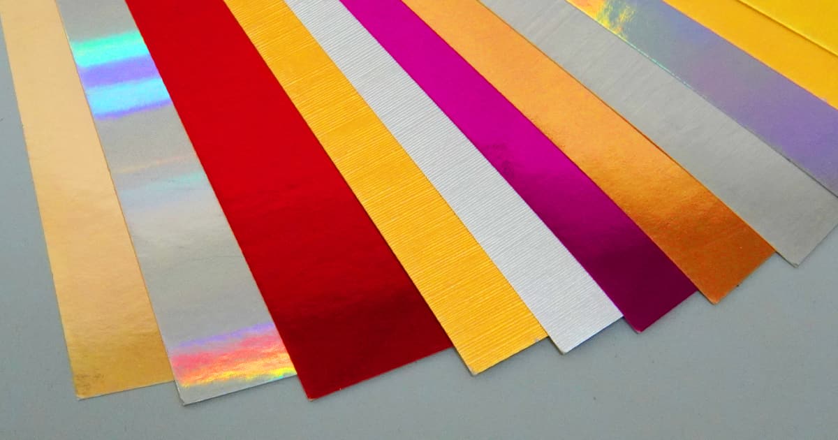 iridescent paper