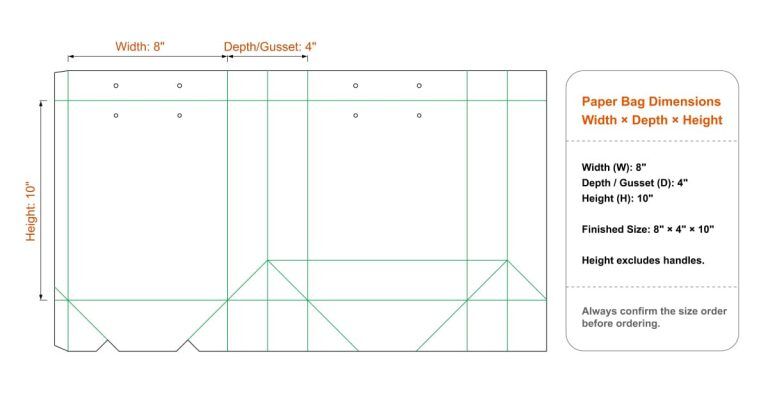How to Measure Paper Bag Dimensions | Size Guide
